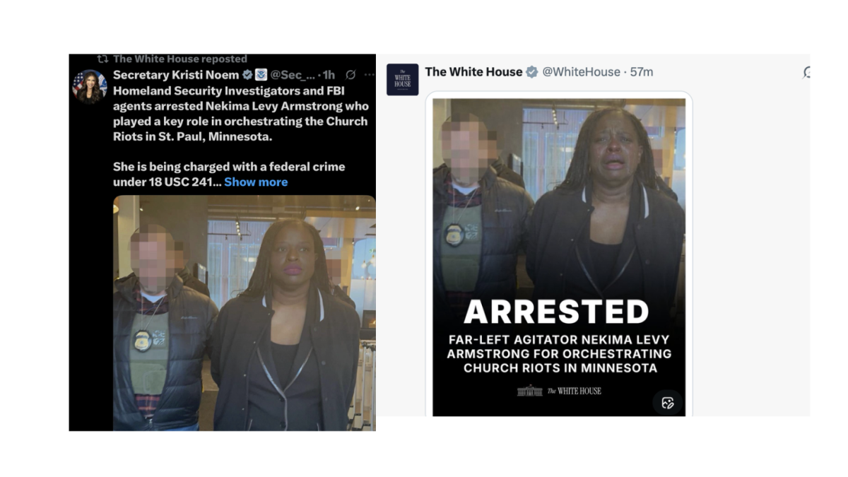 White House doctors image of protestor after arrest