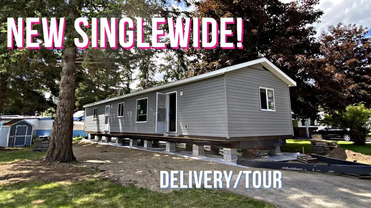 New manufactured home delivery and sneak peek tour