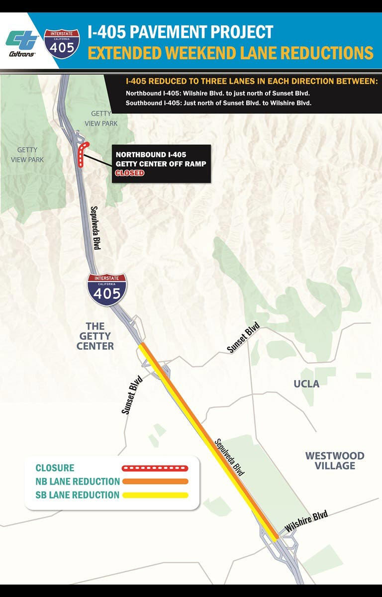 55-hour closure at major LA freeway traffic choke point planned for ...