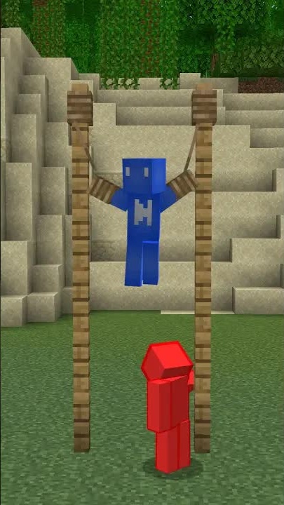 Bamboo death trap in Minecraft