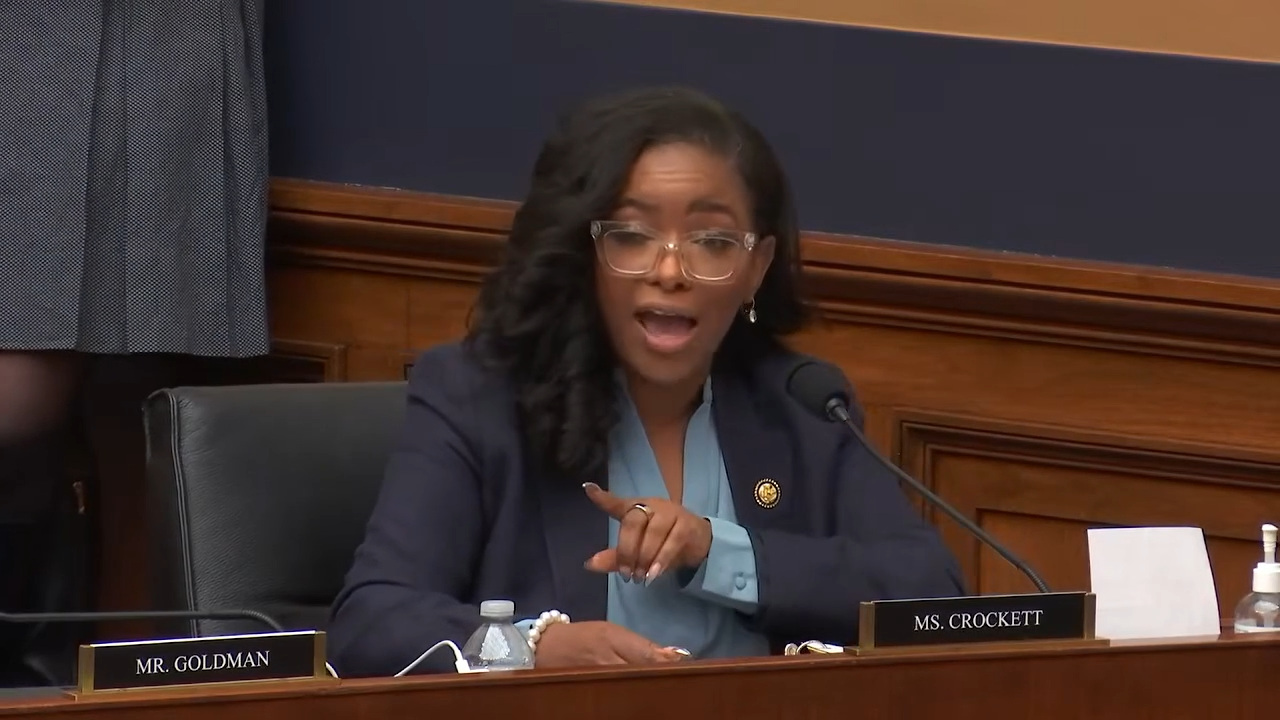 'He was running around terrified': Jasmine Crockett humiliates Jim ...