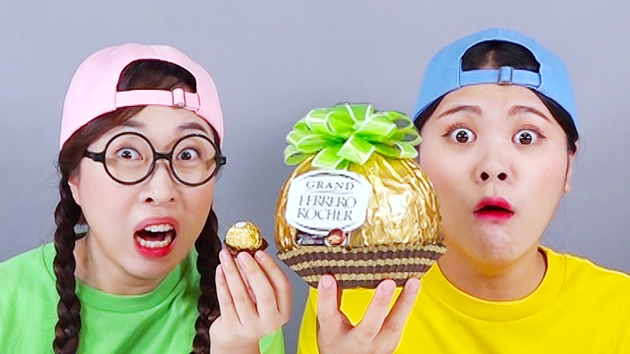 Makanan Penutup Raksasa Besar VS Makanan Penutup Kecil Tantangan DONA