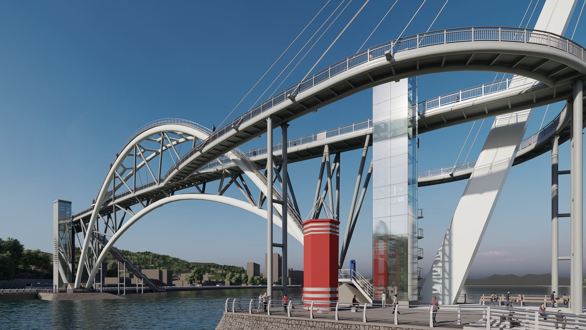 Tongyeong's first marine bridge with climbing facility