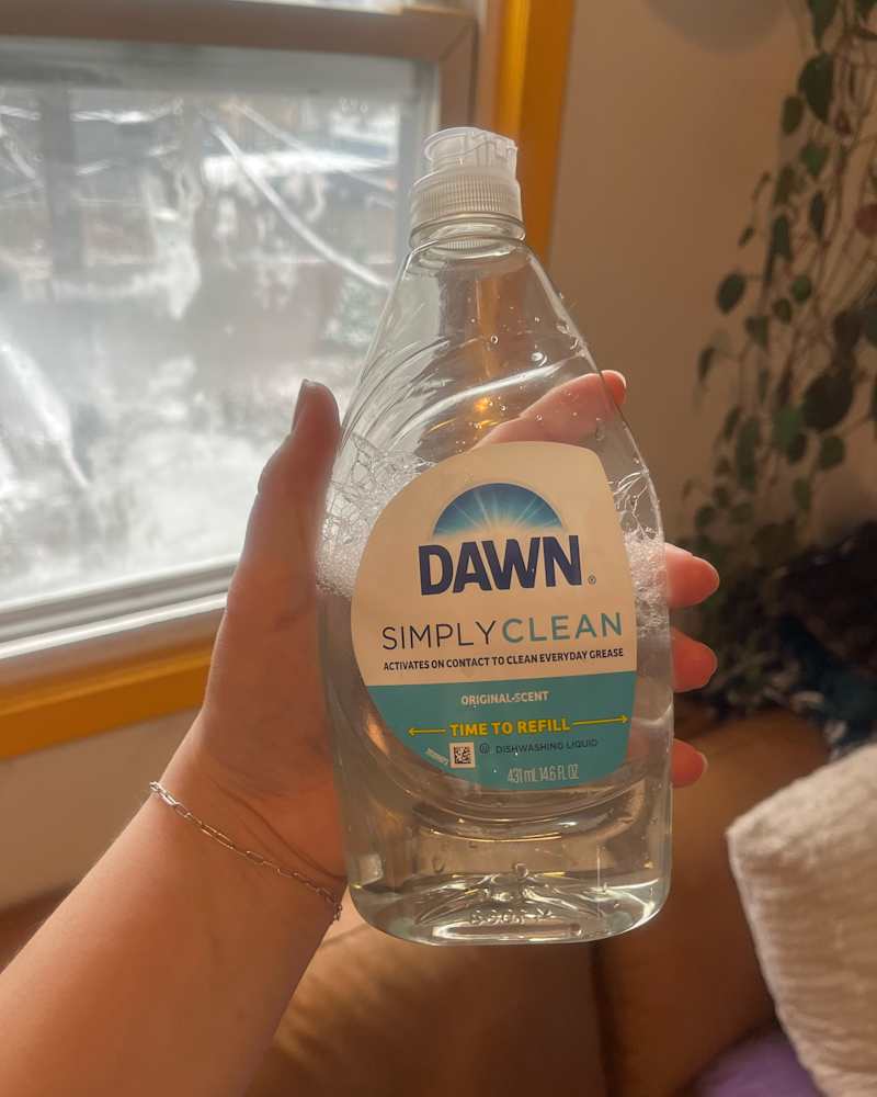 My brilliant trick for an almost empty dish soap bottle