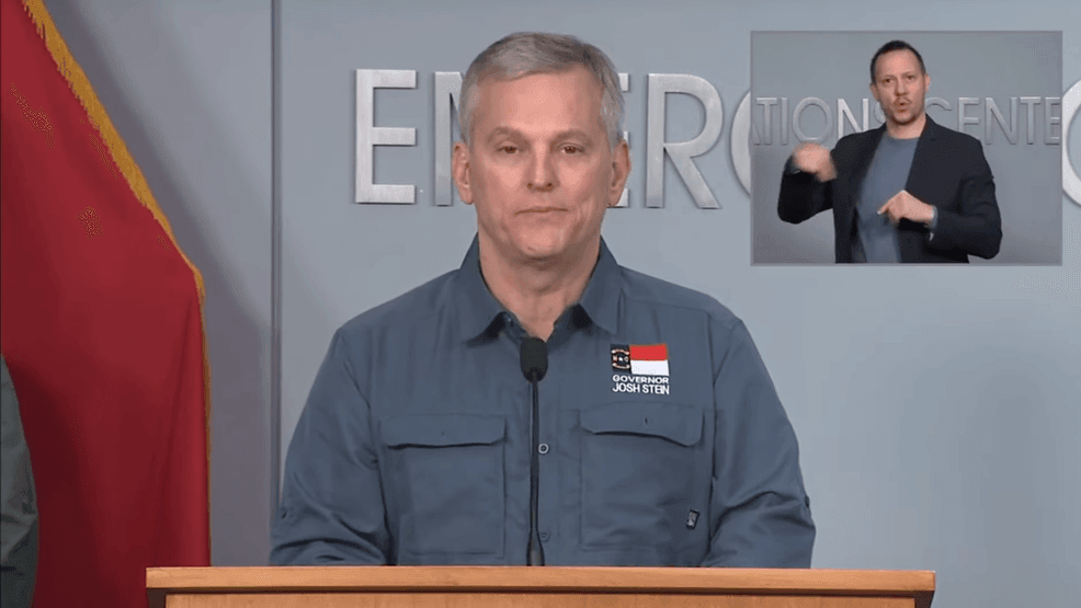 North Carolina governor provides update on winter storm