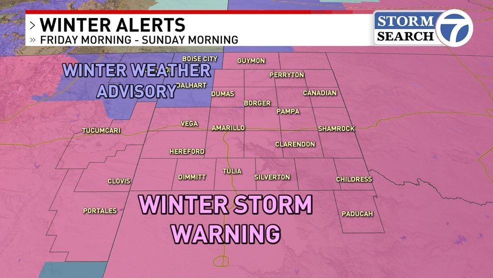 Winter storm warning issued for Texas Panhandle