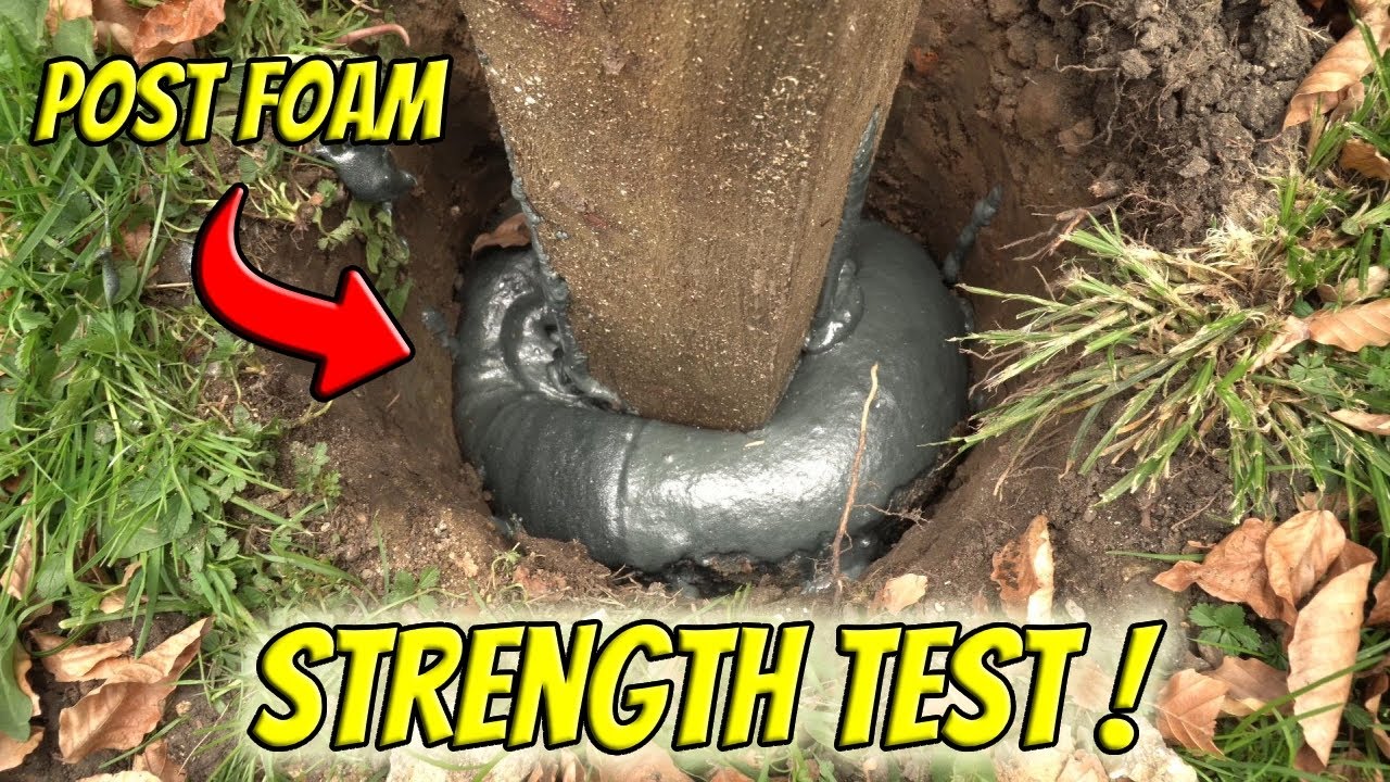Fence post foam vs concrete | Strength test