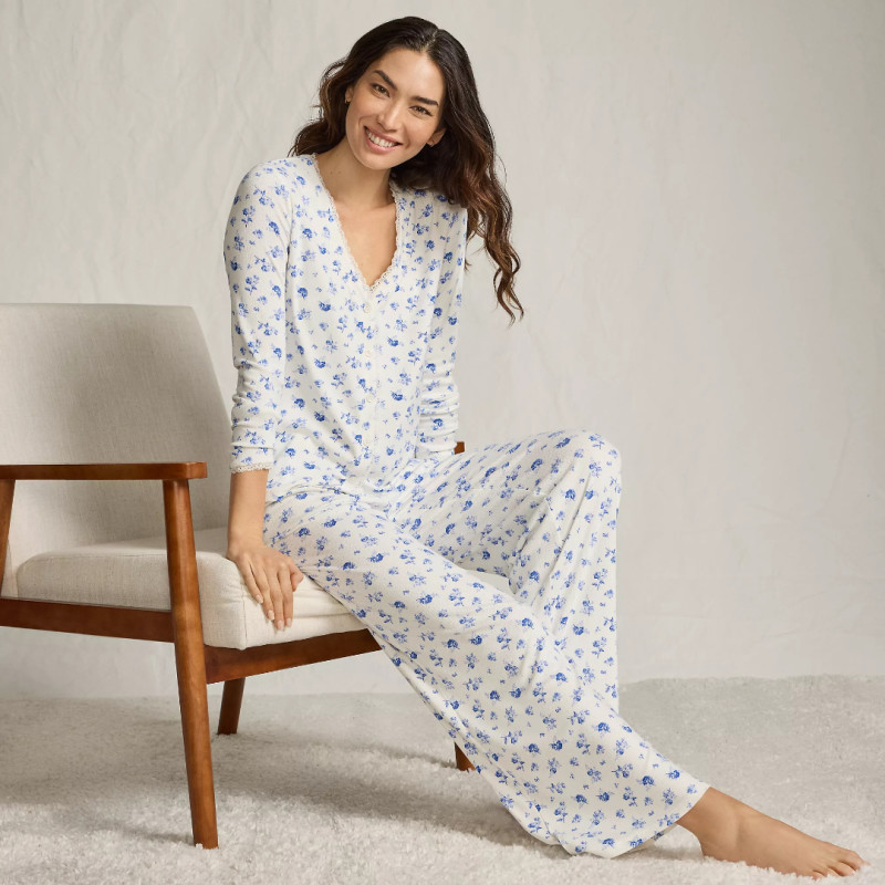 Get the Lands' End pointelle sleep cardigan for $12 — 76% off in 4 patterns