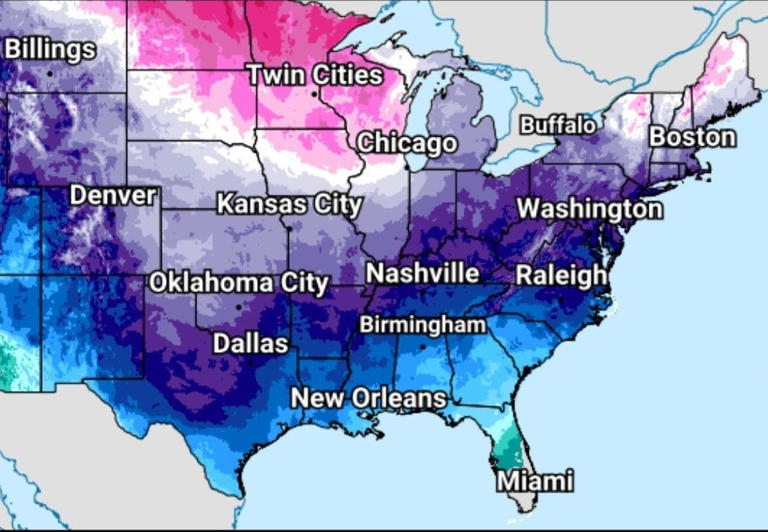 How much snow to expect in Pennsylvania with winter storm 2026