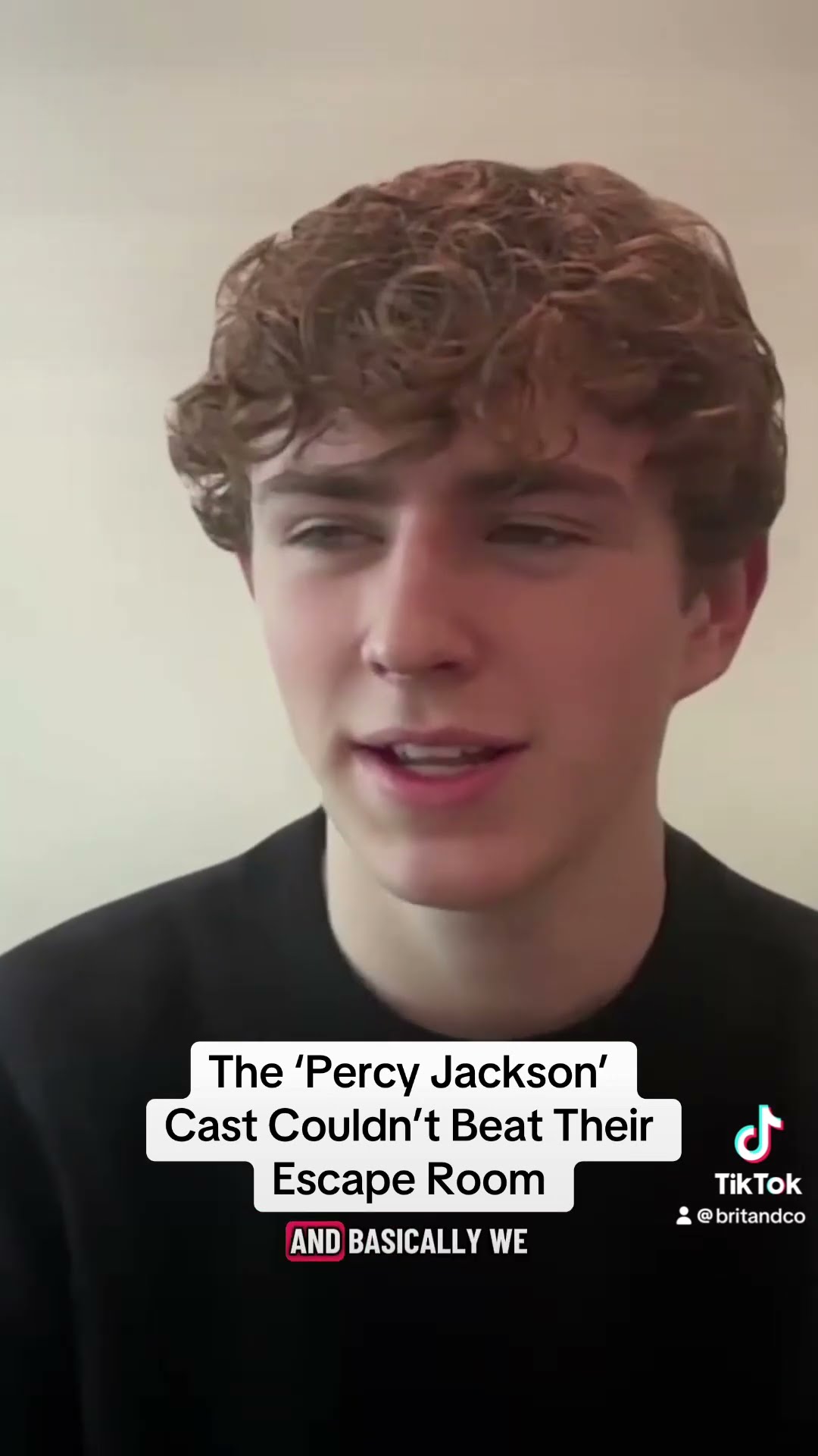 The 'Percy Jackson' cast couldn't beat their escape room