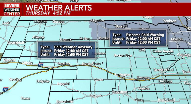 Winter turns dangerous: Bitter cold and snow slams Greater Nebraska