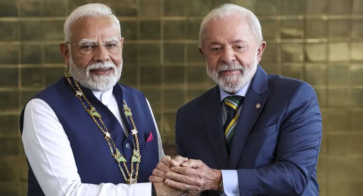 Lula e Narendra Modi discutem cooperação estratégica entre Brasil e Índia