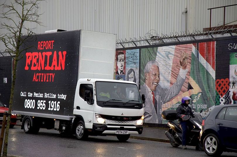 Bizarre 'art project' featuring sectarian slur appears on van