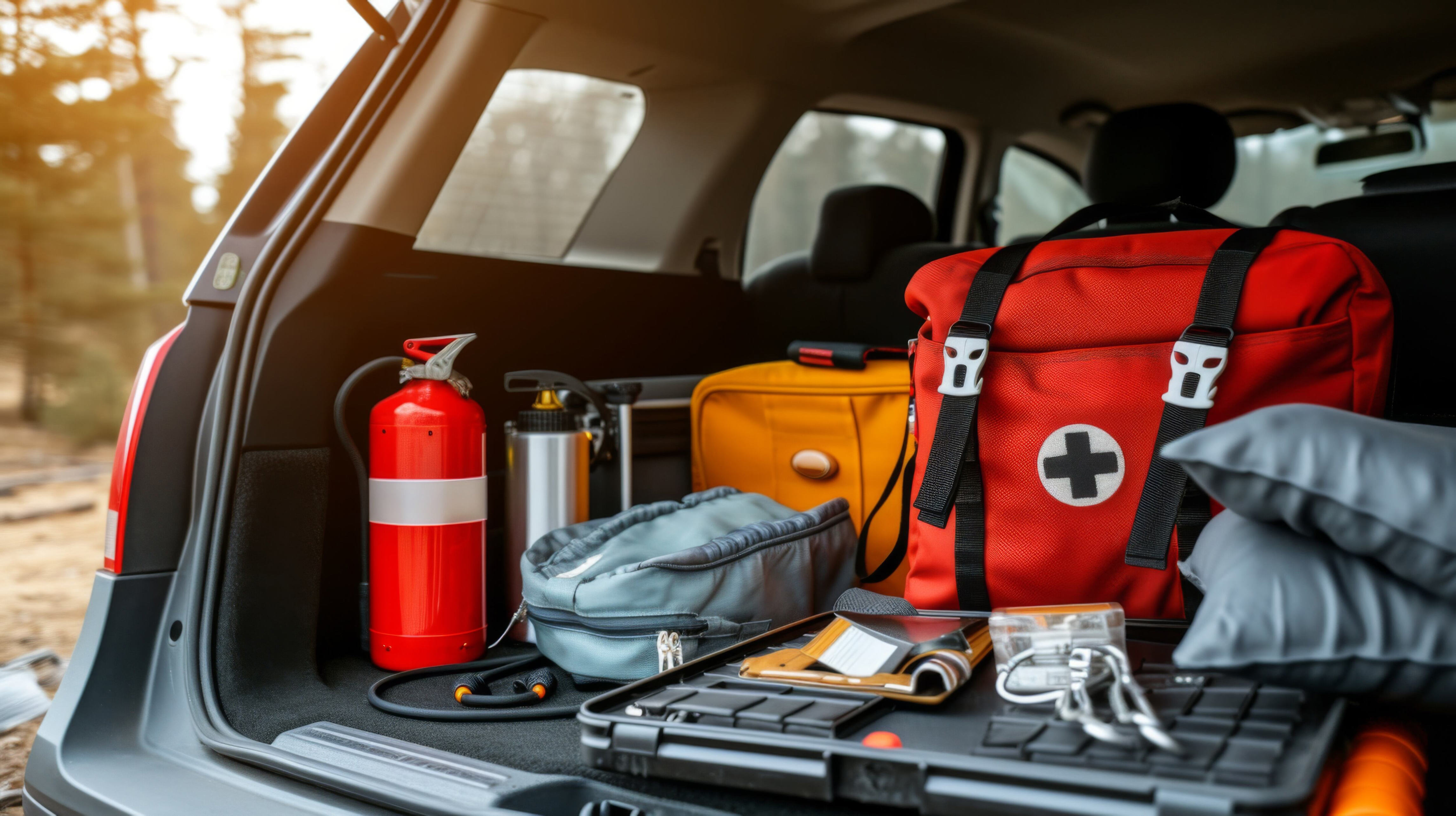Essential car emergency kit items for Winter Storm Benjamin