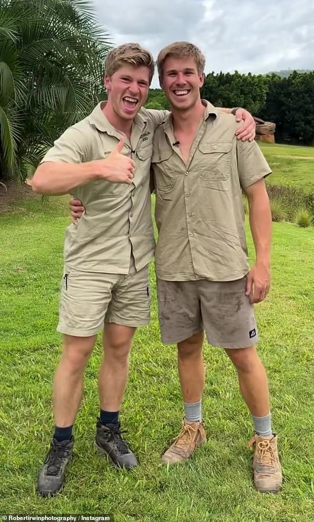 Robert Irwin meets his doppelgänger after winning lookalike competition