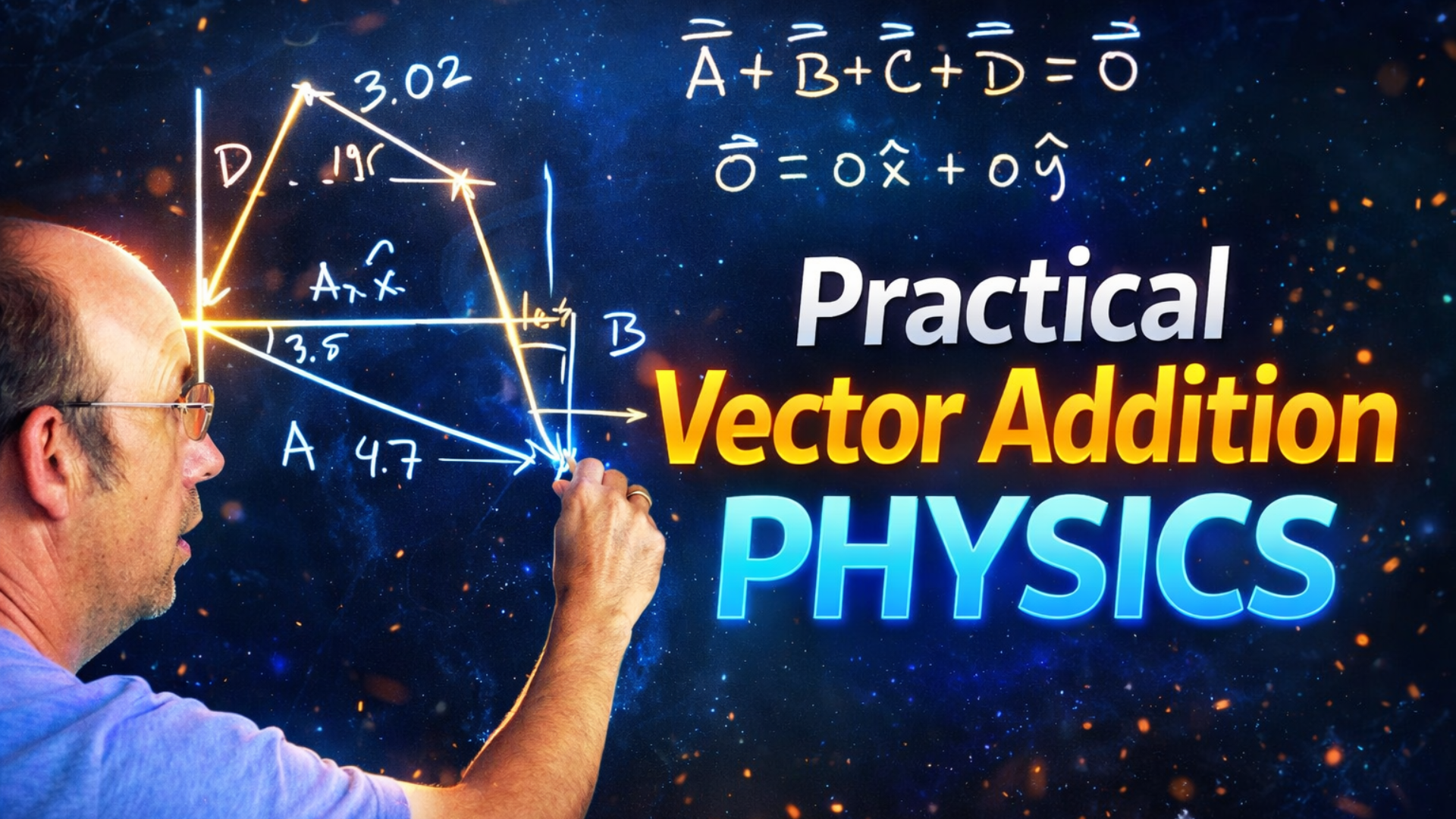 Understanding vector addition with real physics problems