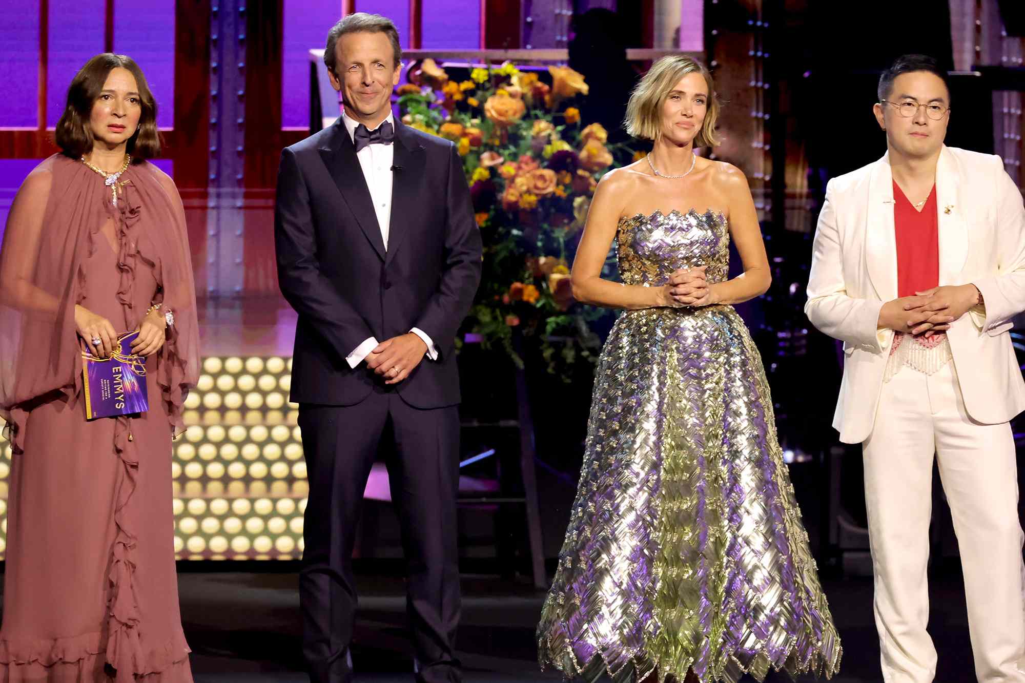Why Bowen Yang and Kristen Wiig gave Matt Bomer the cold shoulder ...