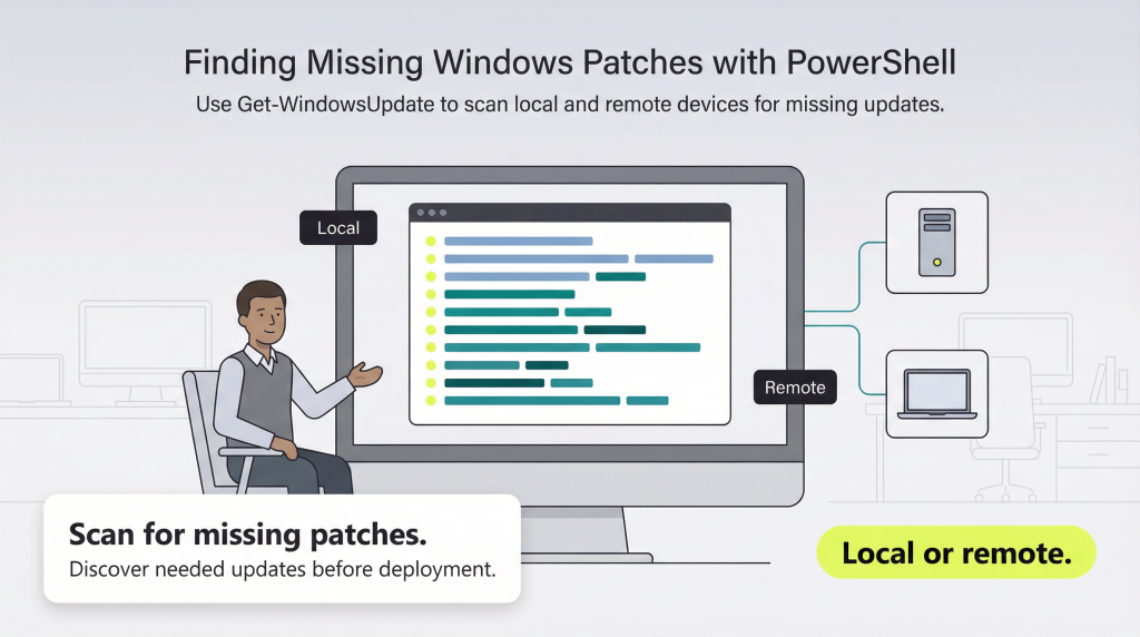 How to install Windows patches with PowerShell for free