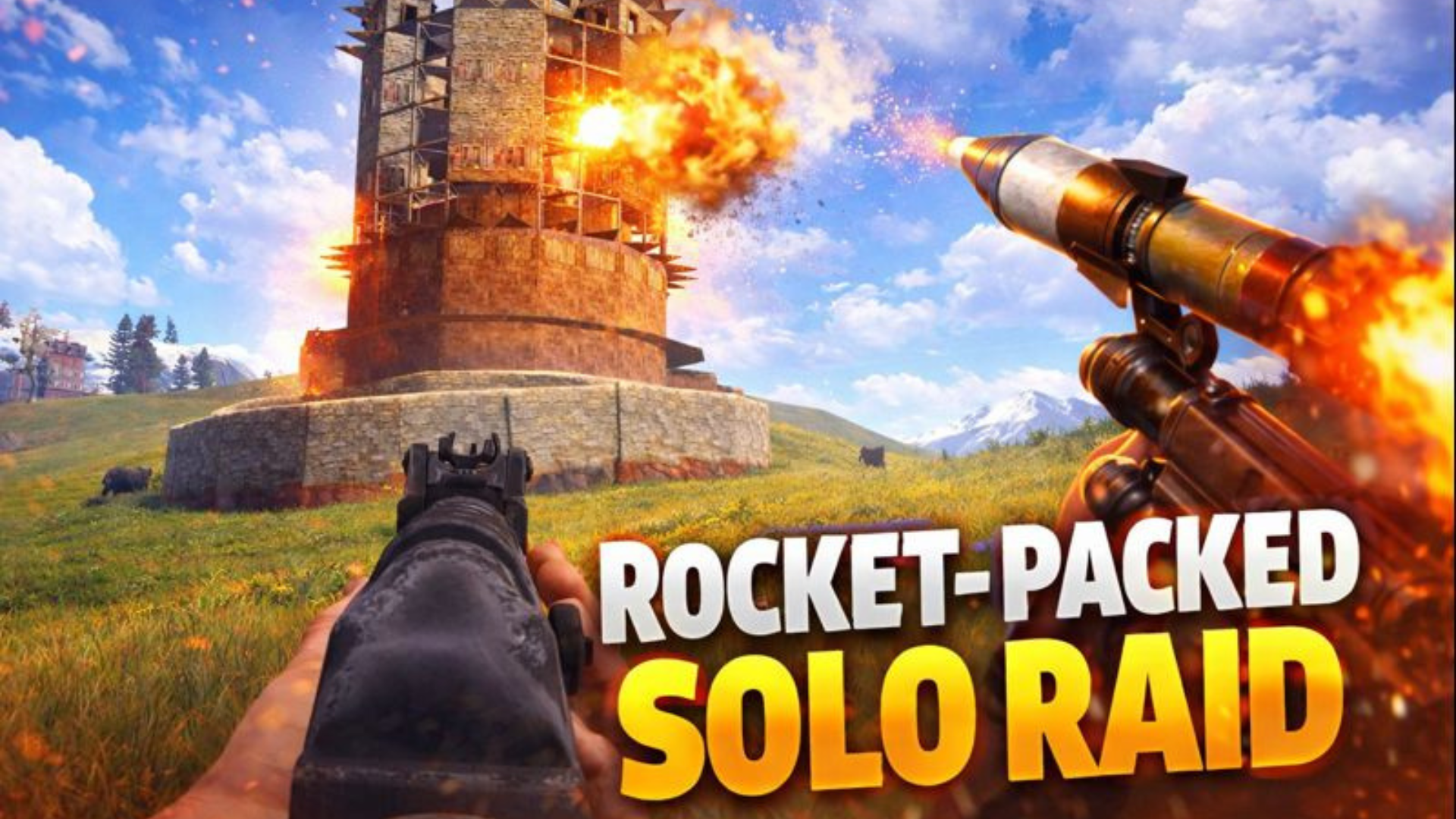 The ultimate solo raid: 100 rockets, epic Rust action