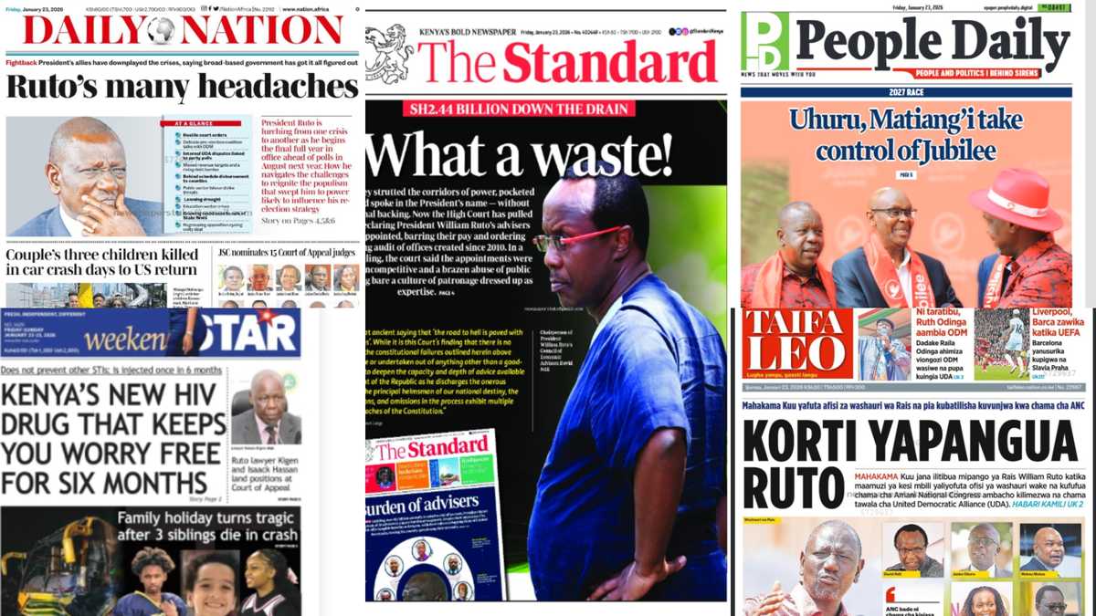 Kenyan newspapers review: Court stops payment of salaries to Ndii, over ...