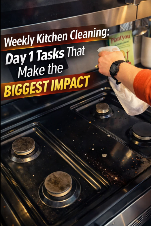 Weekly kitchen cleaning: Day 1 tasks that make the biggest impact