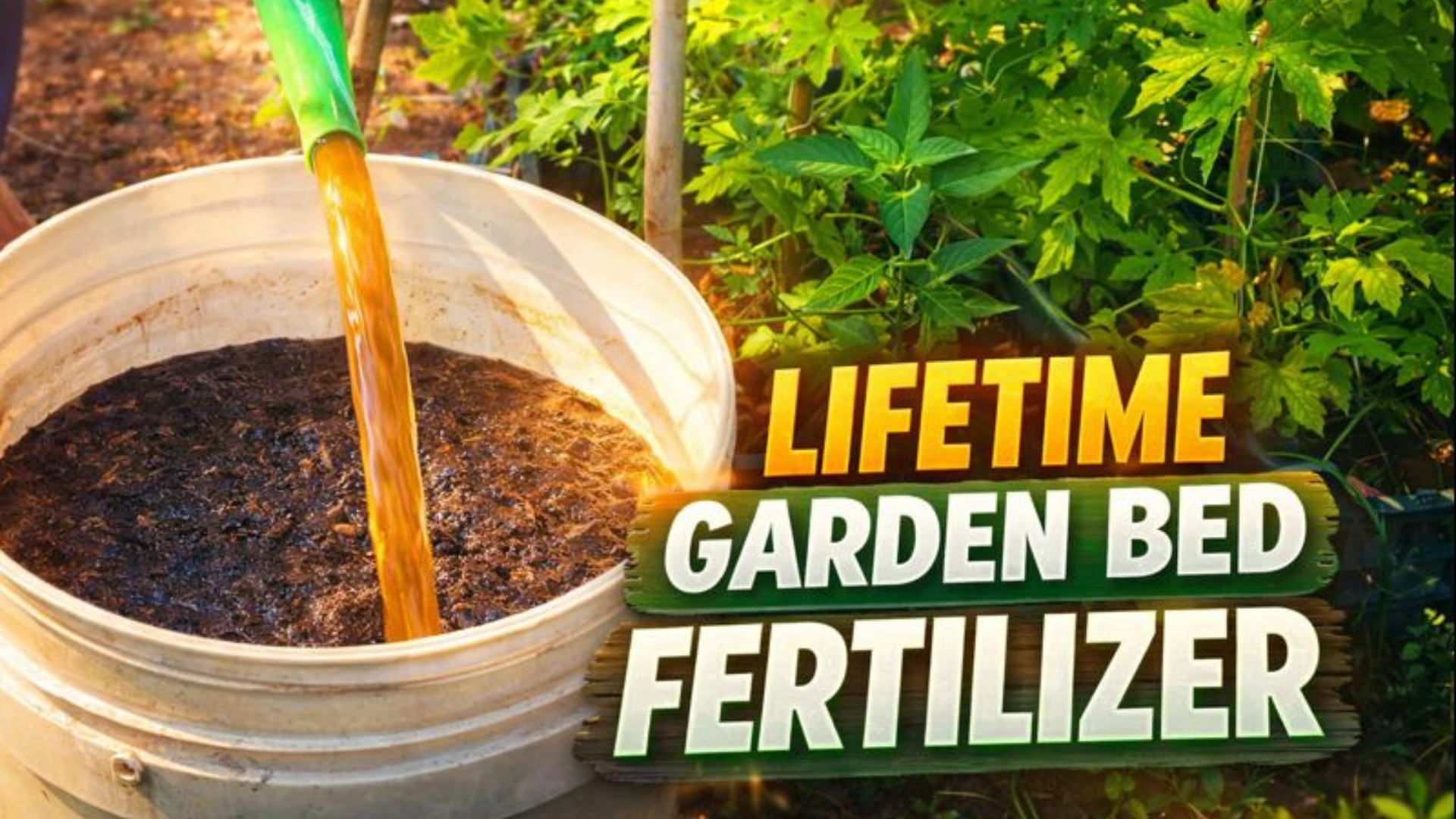 A long-term soil mixture for healthy vegetable garden beds