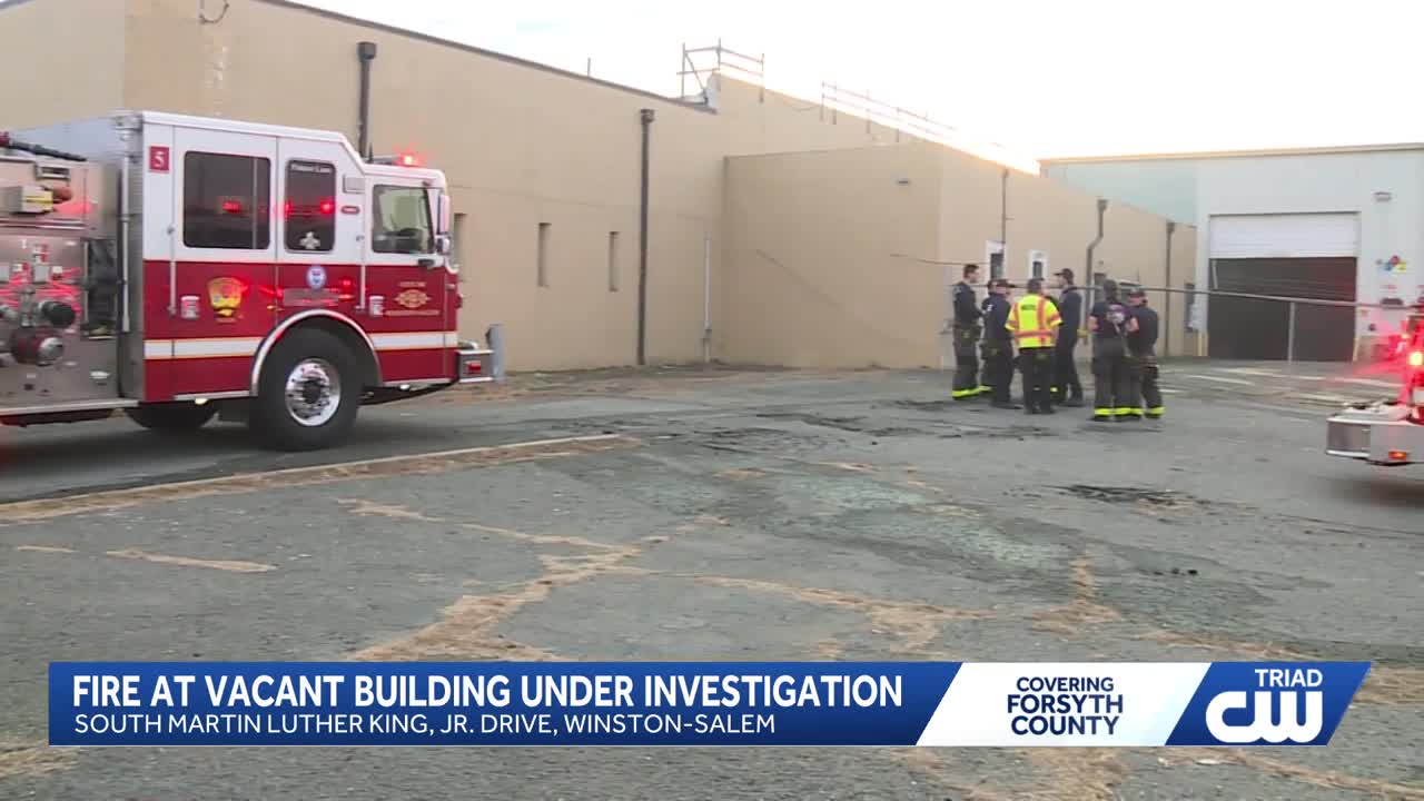 MLK Jr. Drive closed due to commercial building fire, Winston-Salem ...