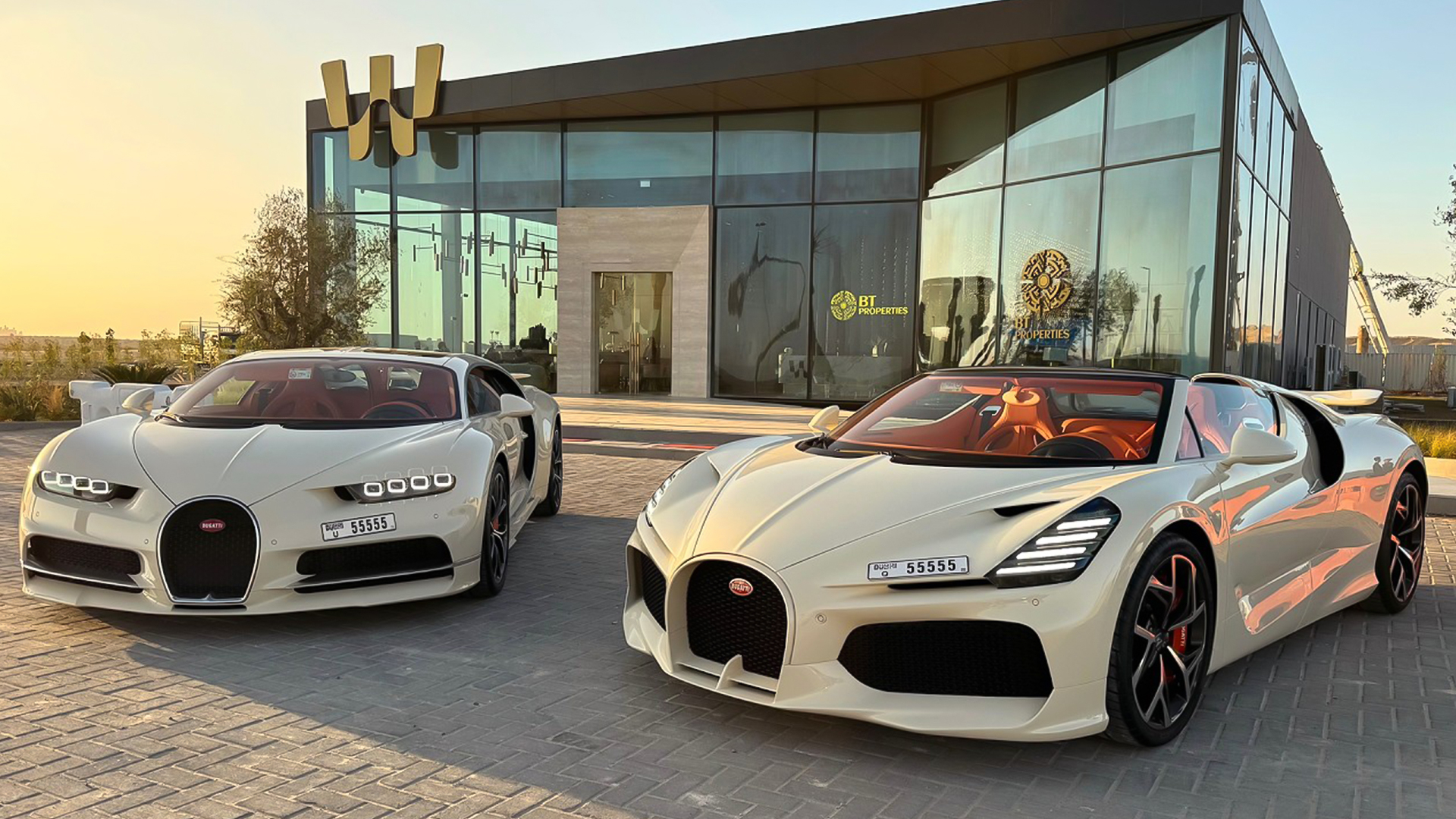 Two Bugattis worth $8 million shown in Dubai
