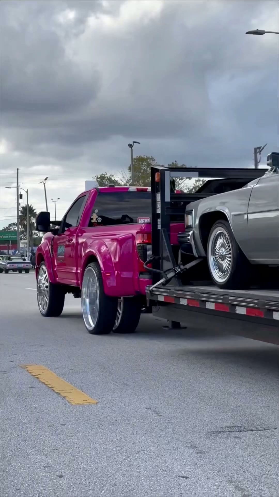 MagicCity Ford Dually on 30’s Pullin His 2 Cadillacs
