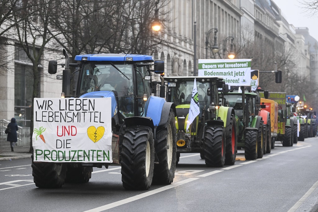 Bauernproteste in Berlin – massive Blockaden auf dem Berliner Ring