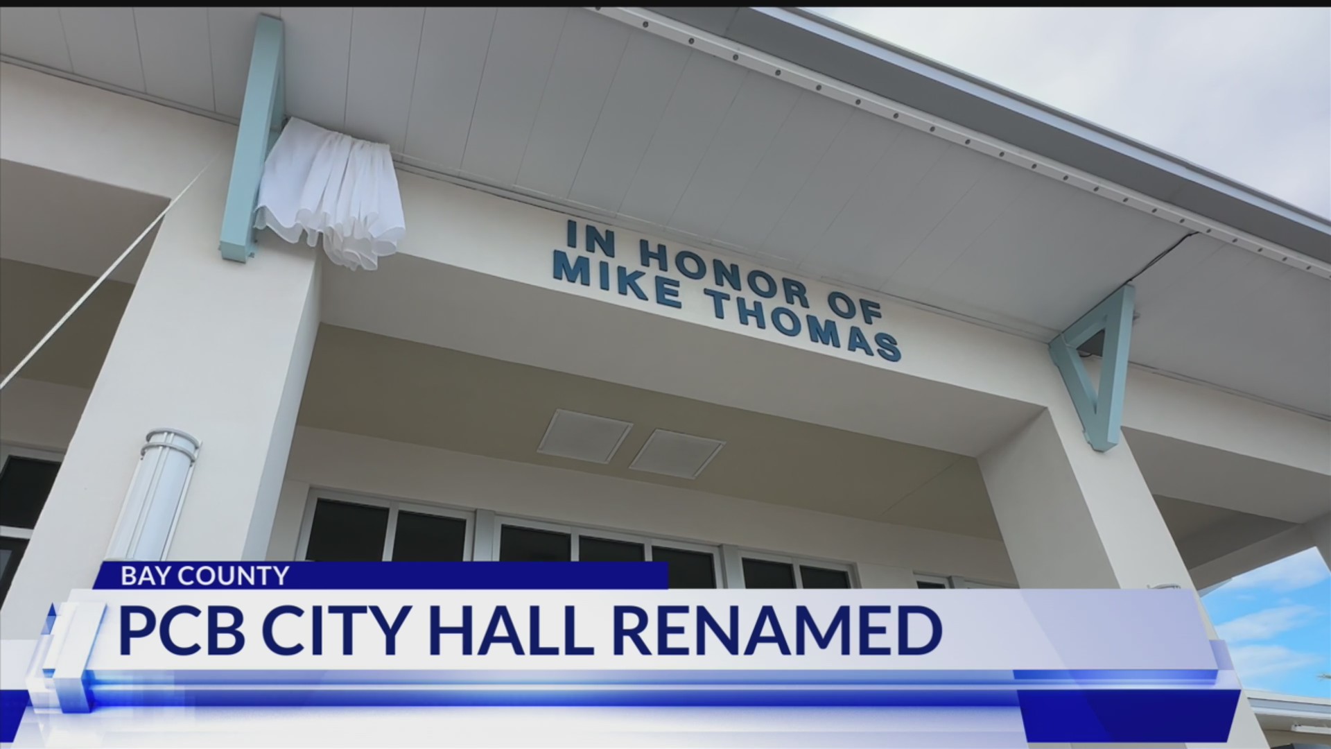 Panama City Beach renames city hall to honor former mayor Thomas