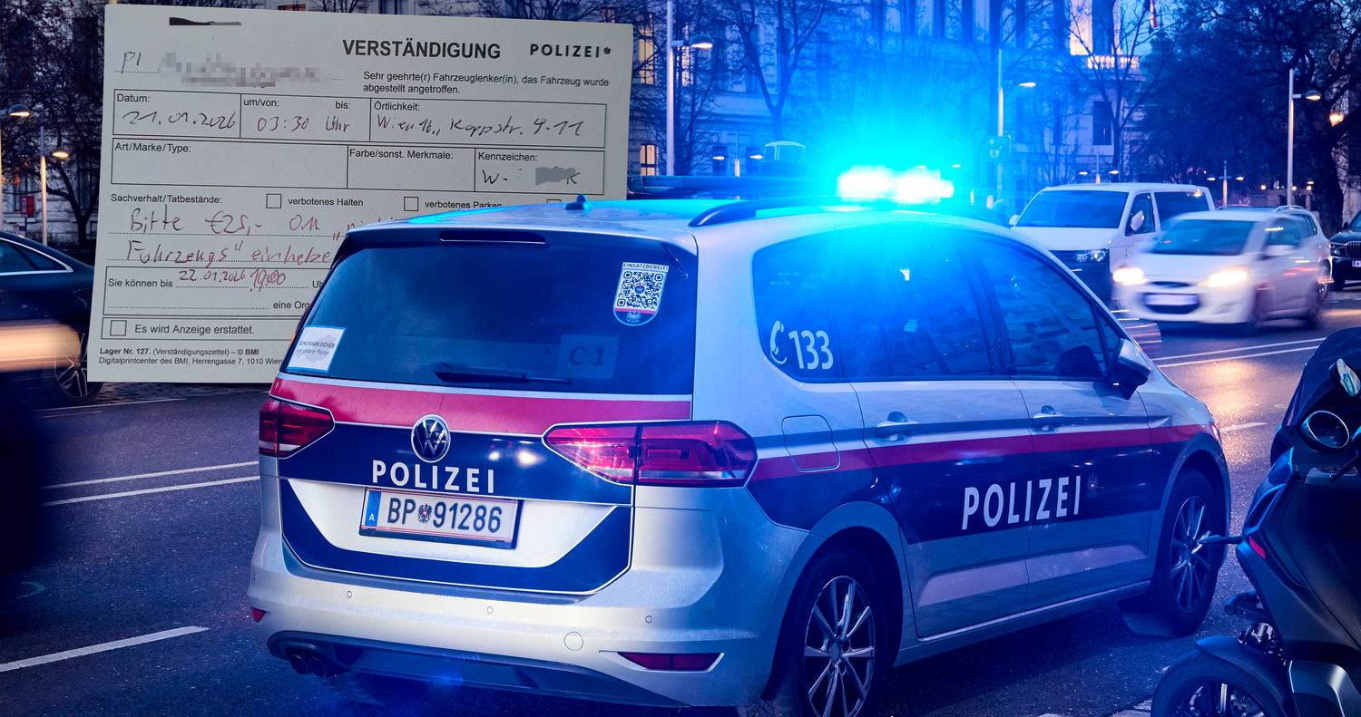 Wiener kassiert Strafe, weil Auto nicht zugesperrt ist