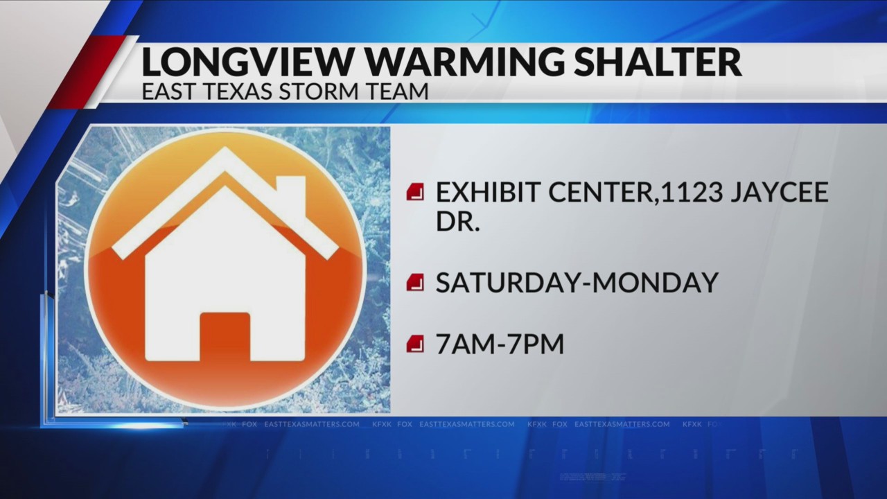 East Texas shelters open ahead of winter storm