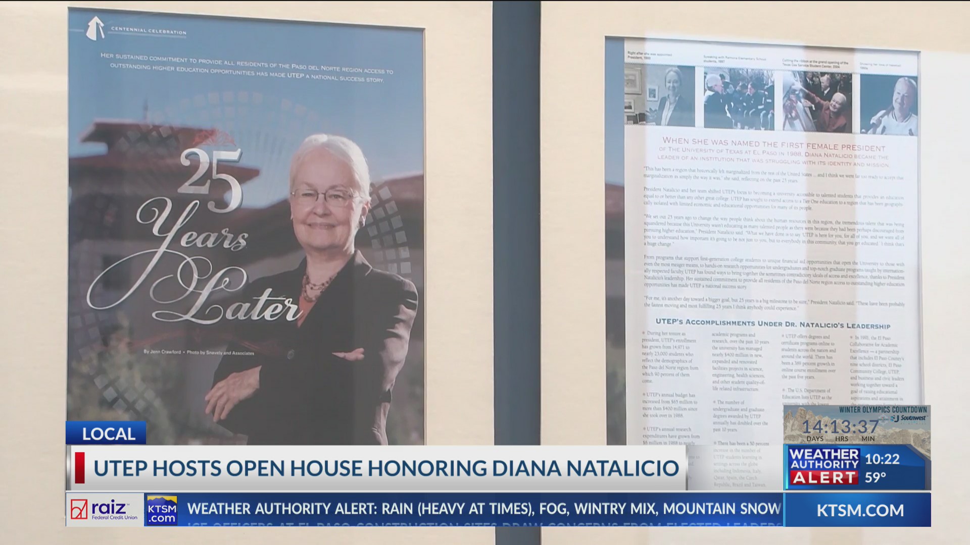 UTEP to host open house for late Diana Natalicio’s Institute