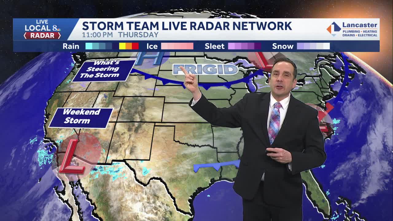 Intense cold Friday night, Saturday, then intense snow Sunday