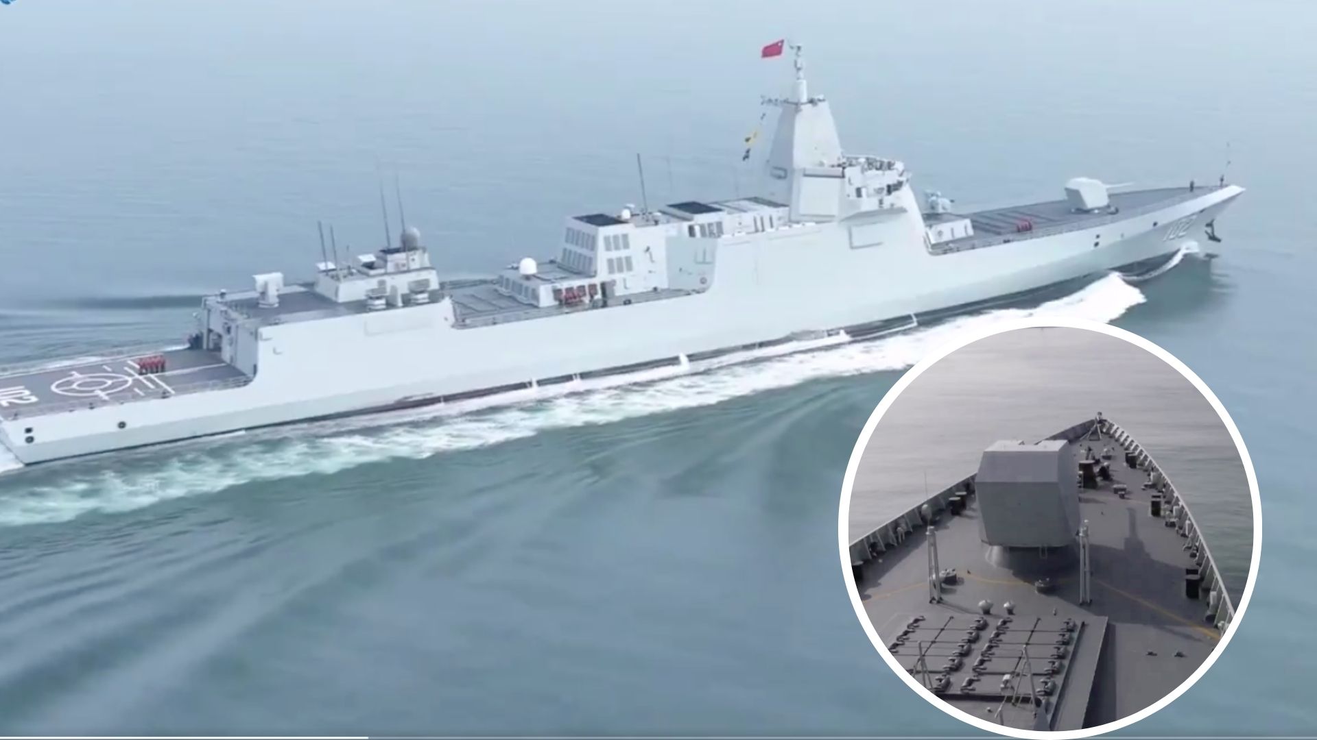 China’s massive 11,000-ton warship showcases anti-submarine ...