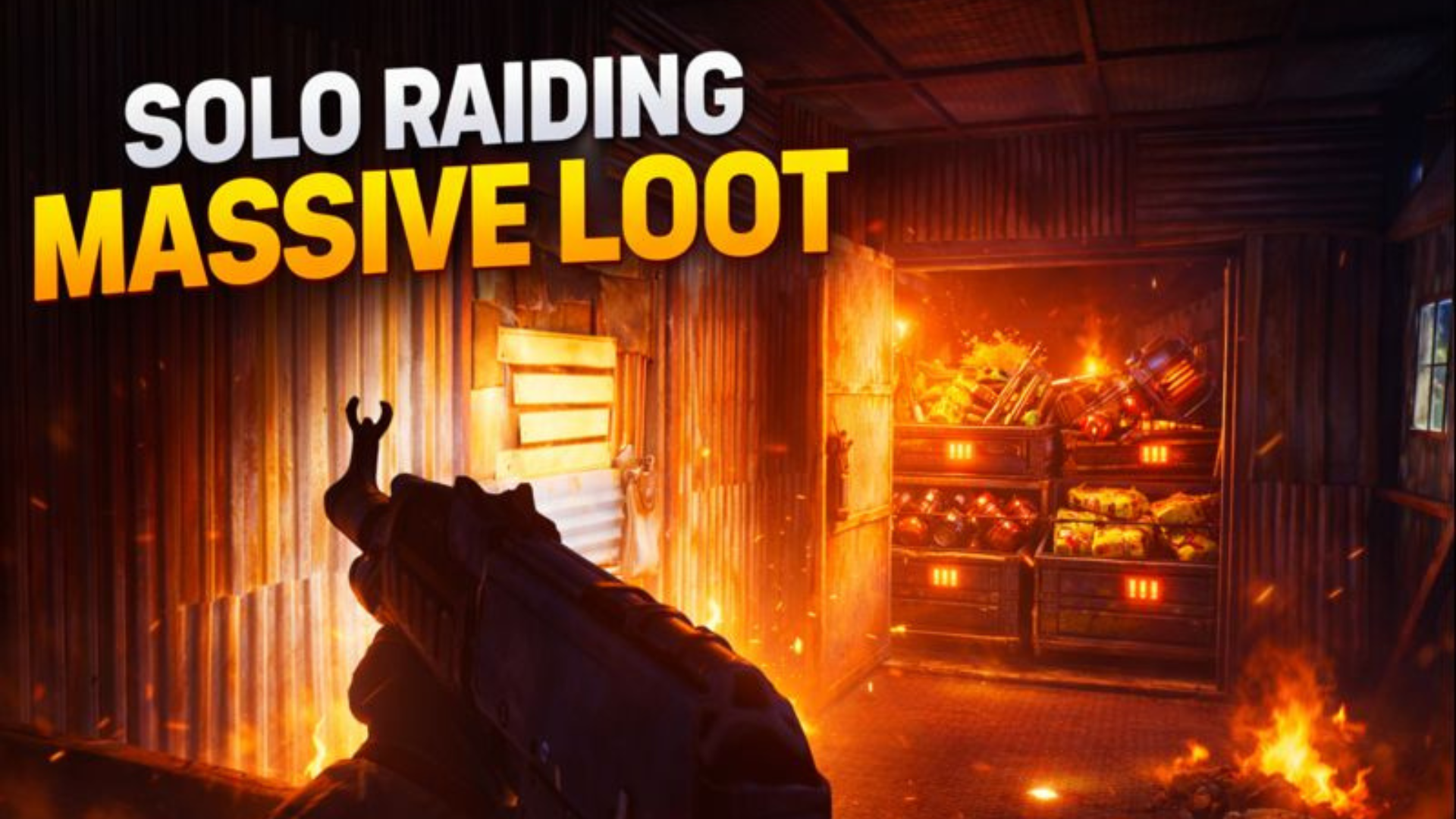 Epic solo raid on huge metal base full of sulfur