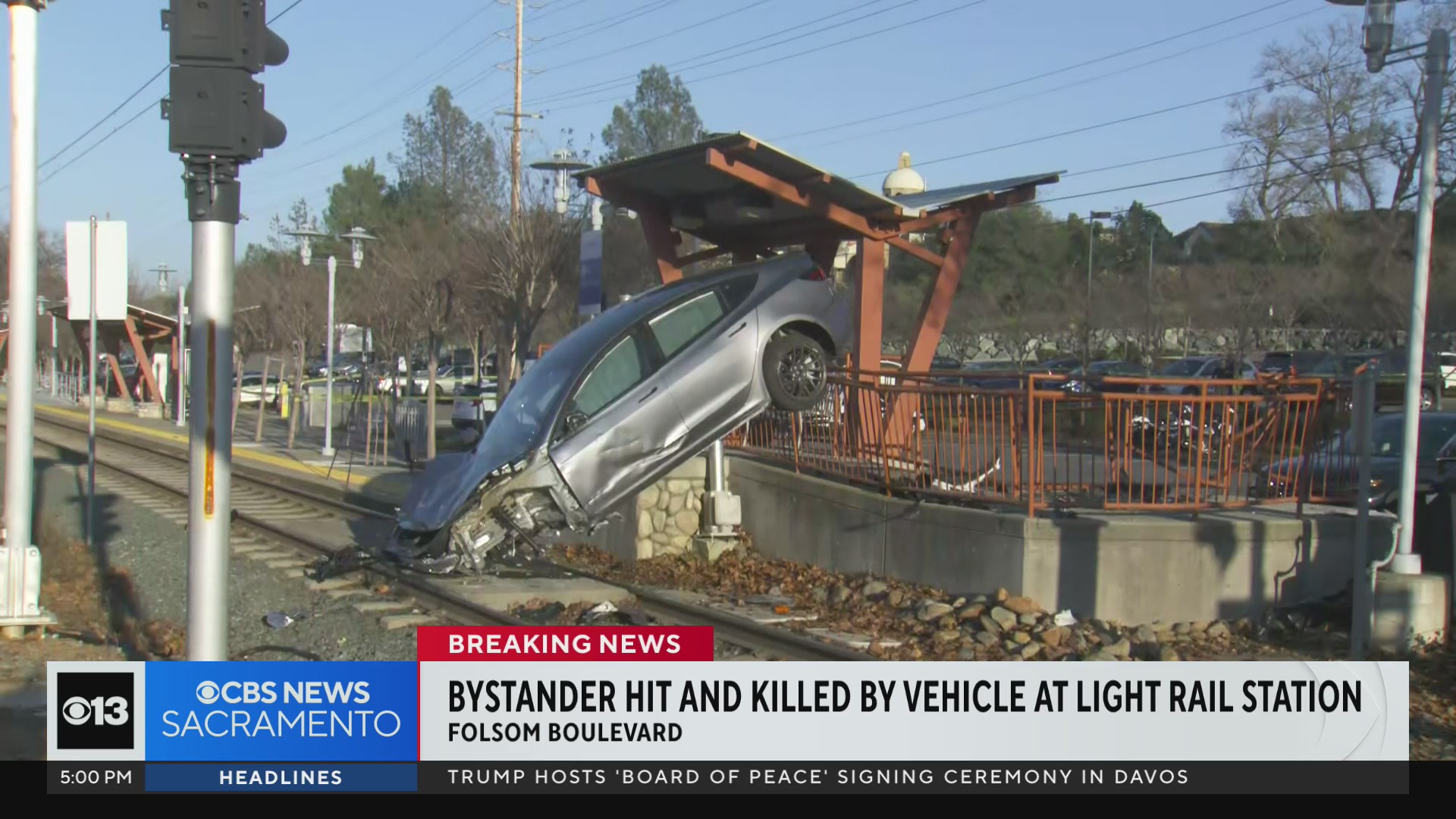 More details emerge on deadly Tesla crash at Folsom light rail station