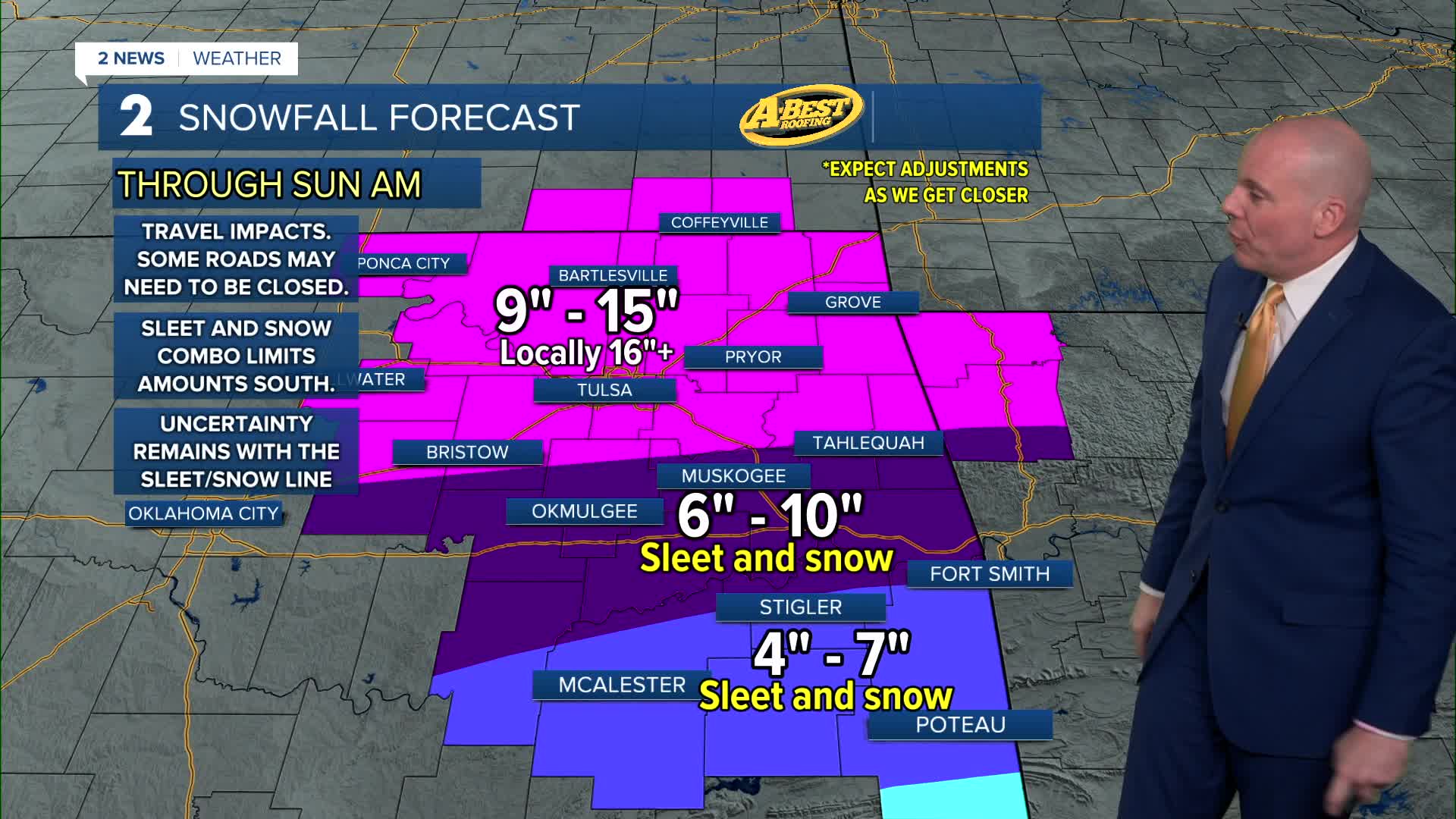 Winter storm warning Friday afternoon into Sunday afternoon
