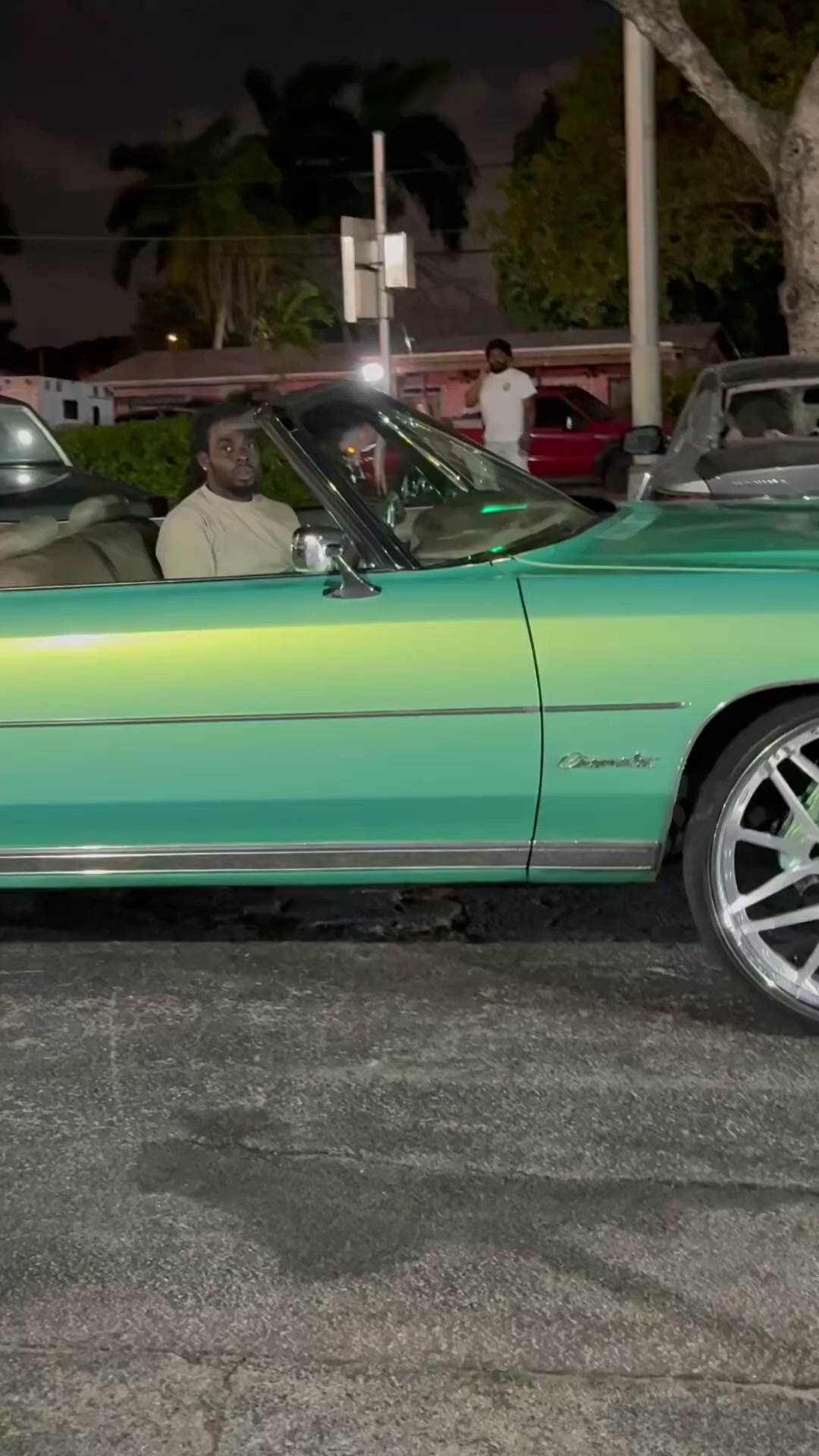 2Fly in his Chevy after winning the Donk race