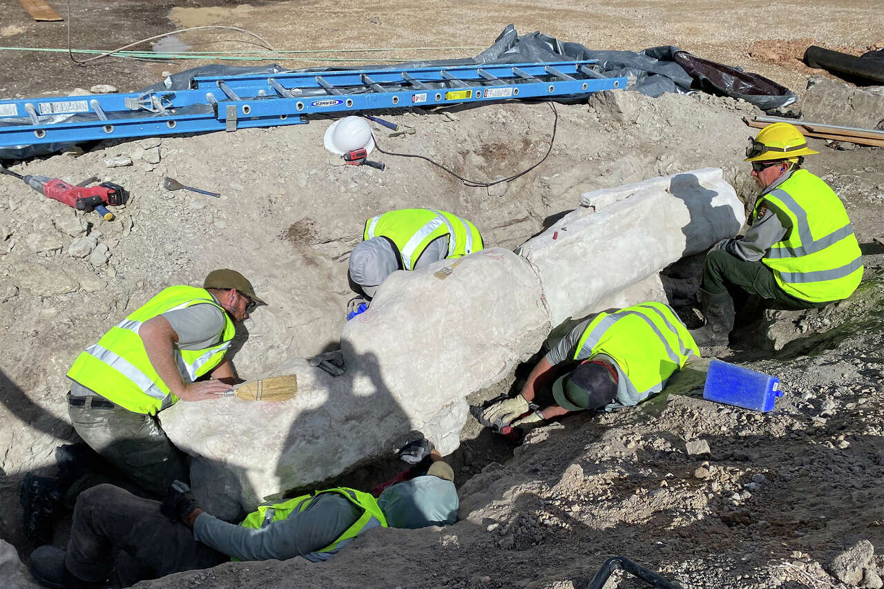 Crew tearing up parking lot at Dinosaur National Monument makes massive ...