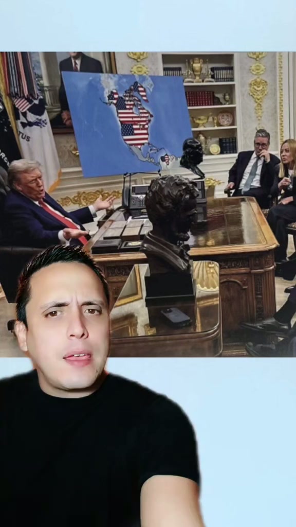 El mapa de Estados Unidos de Trump que incluye a Canadá, Venezuela y...