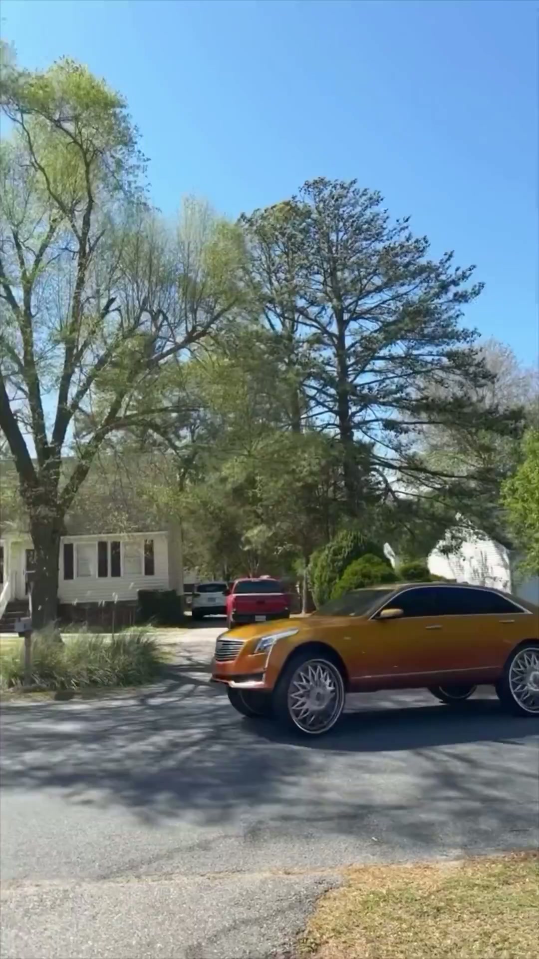 Candy Gold Cadillac CT5 on 30’s DUB Floaters Ridin