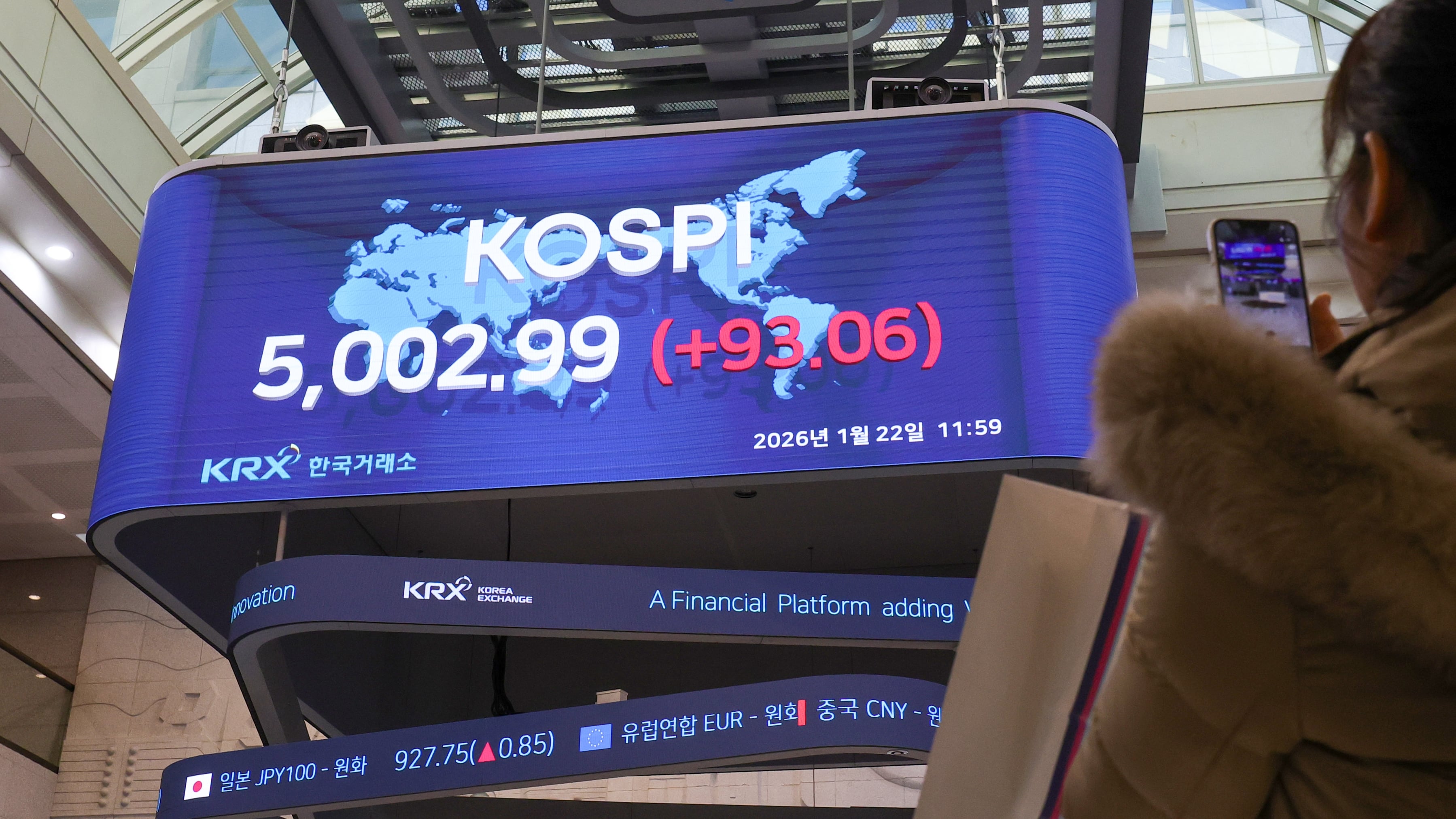 KOSPI hits 5,000 driven by policy, semiconductors