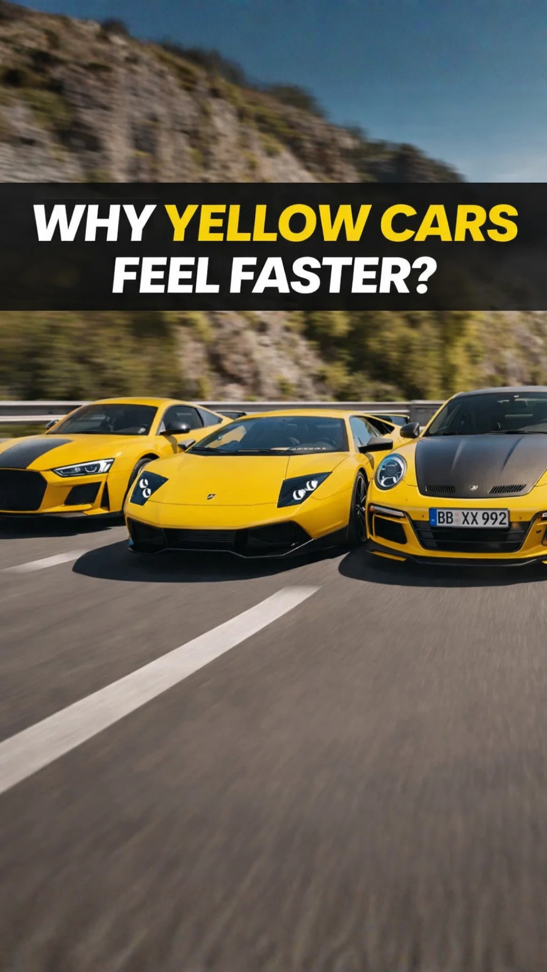 Why Yellow Cars Feel Faster? OMG!