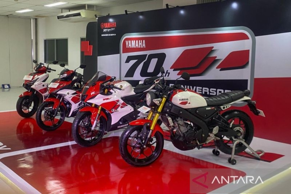 Yamaha rilis livery 70th anniversary untuk Aerox, MX King, R15M, XSR 155