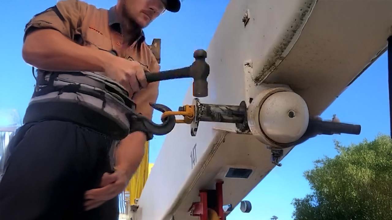 Inside a boom lift cylinder rebuild