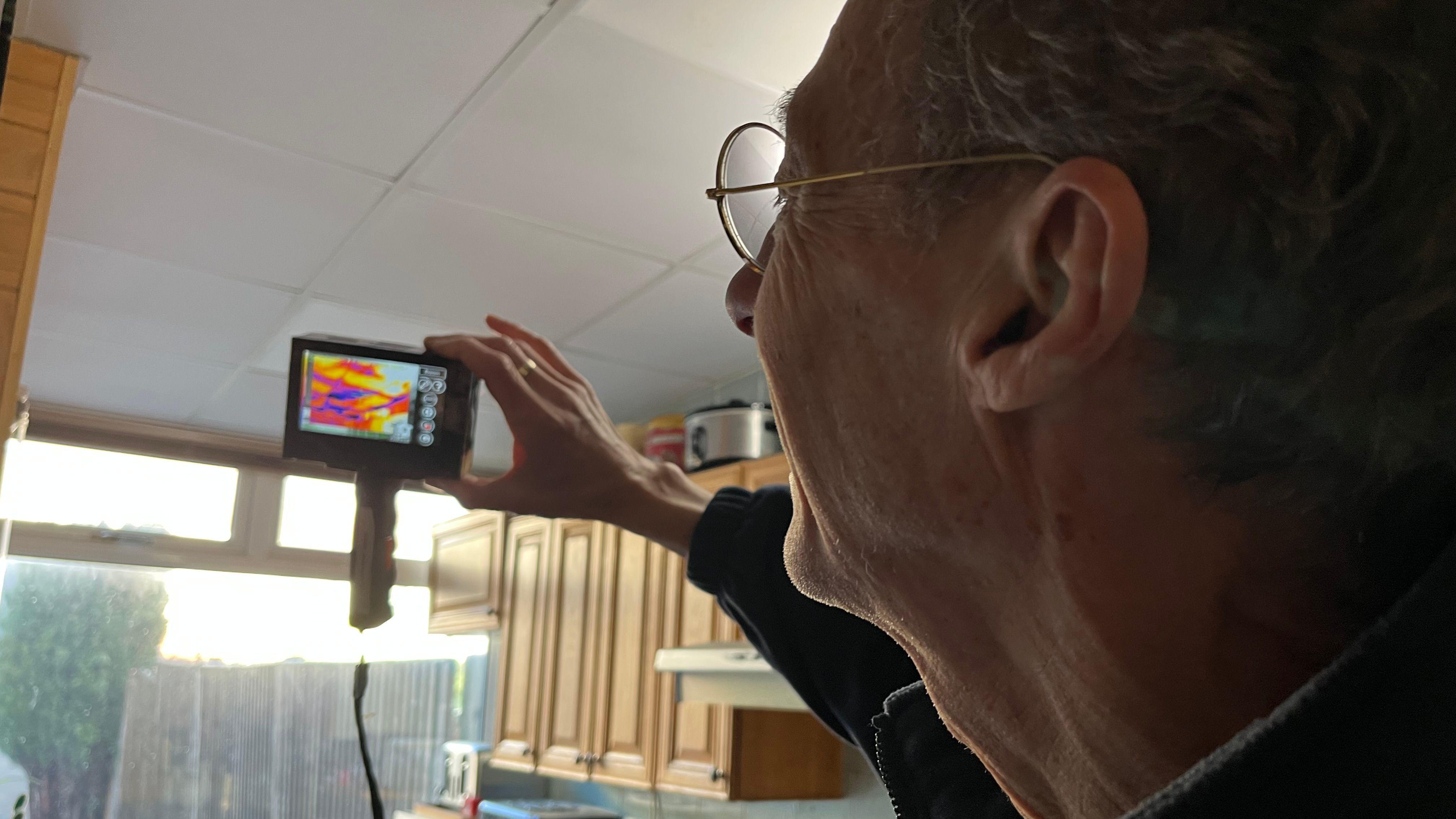 Thermal imaging helping households save energy