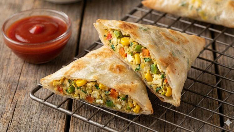 0 oil samosa recipe: इस तरह से बिना तेल बना सकते हैं हाई प्रोटीन समोसा ...