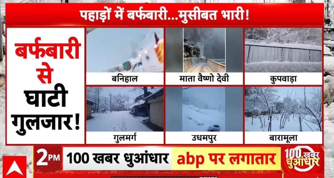 Winter alert 2026: North India blanketed in snow: Srinagar airport ...
